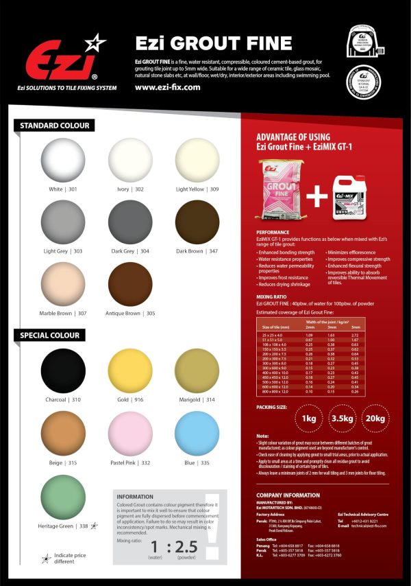 Ezi Motartech | Ezi Solutions to Tiles Fixing System